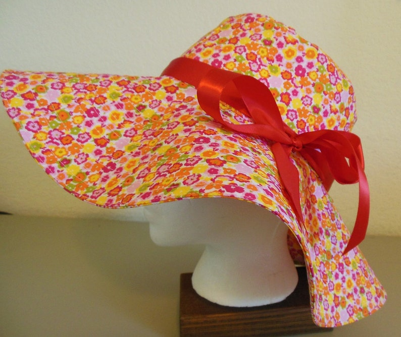 Springtime Floral Sun Hat - Etsy