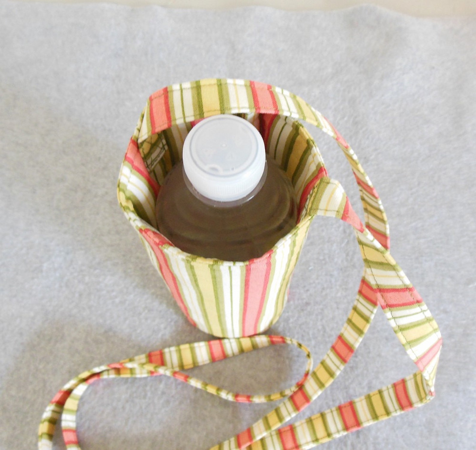 Insulated Water Bottle Carrier - Stripes - Etsy