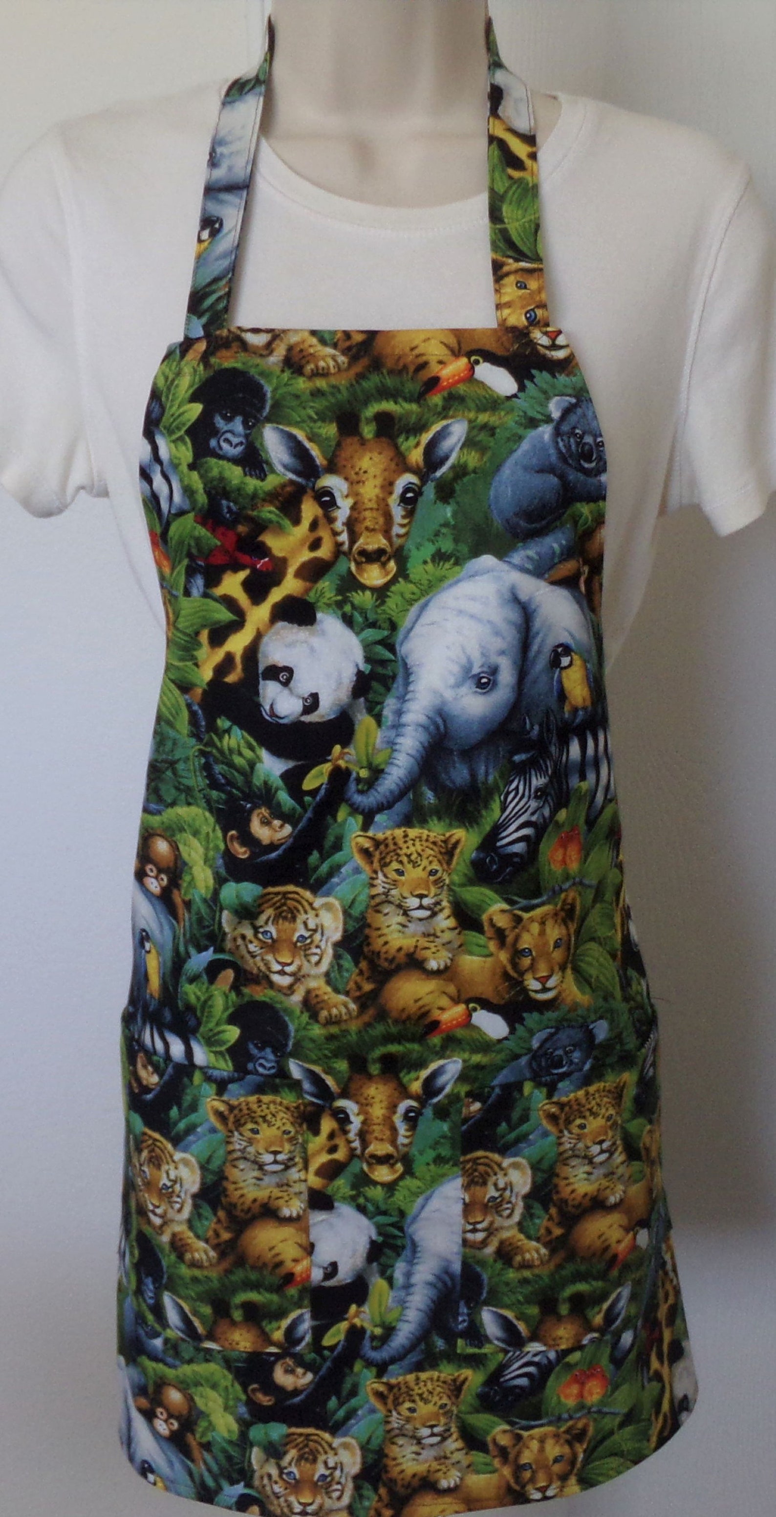 Full Apron Wild Animals - Etsy