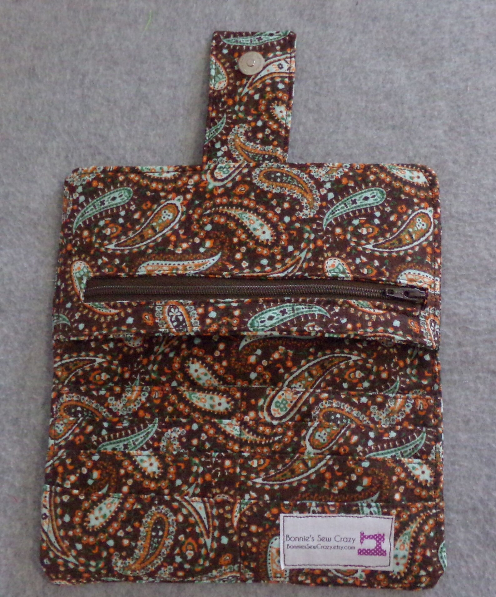 Fabric Wallet Paisley - Etsy
