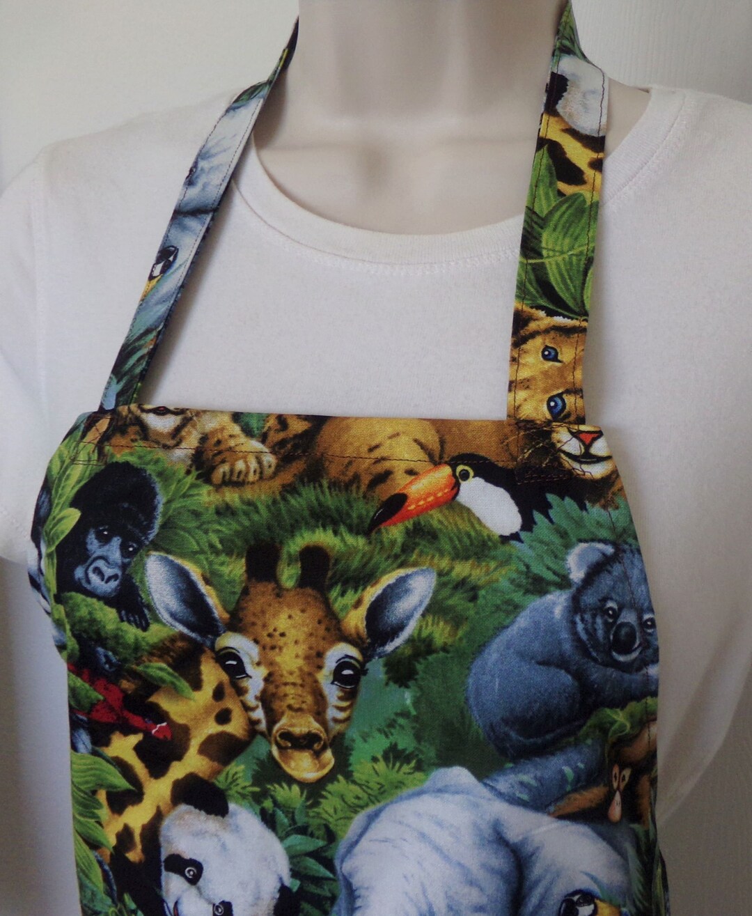 Full Apron Wild Animals - Etsy