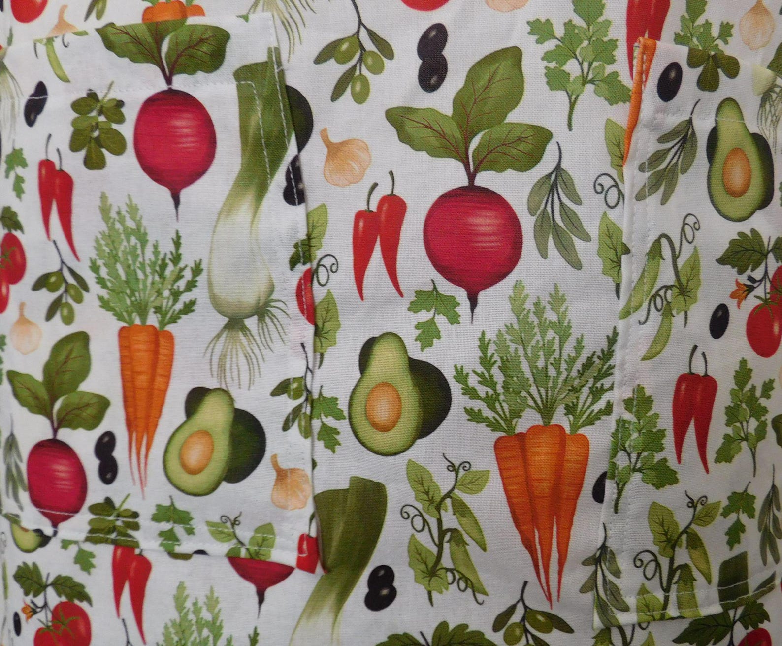 Full Apron - Vegetables and Fruit - Etsy