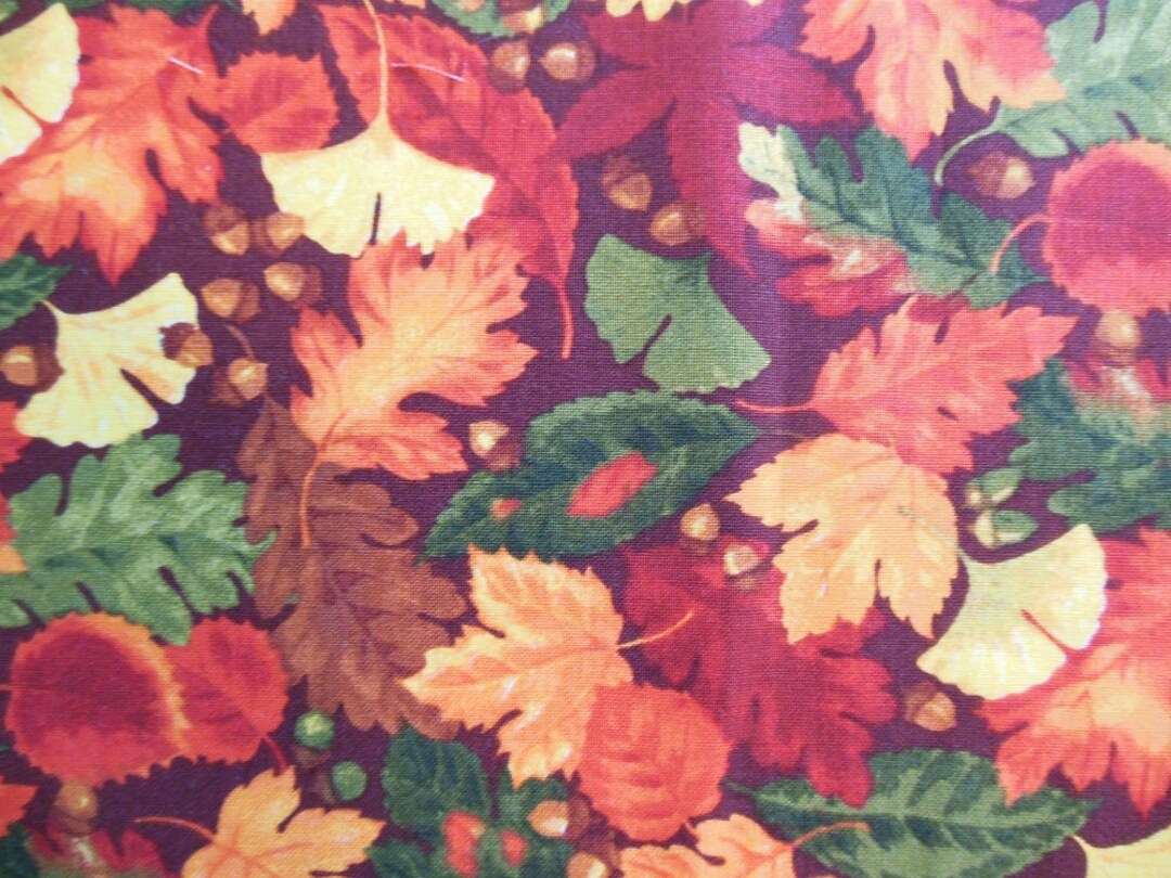 Fat Quarter - Fall Leaves - Etsy