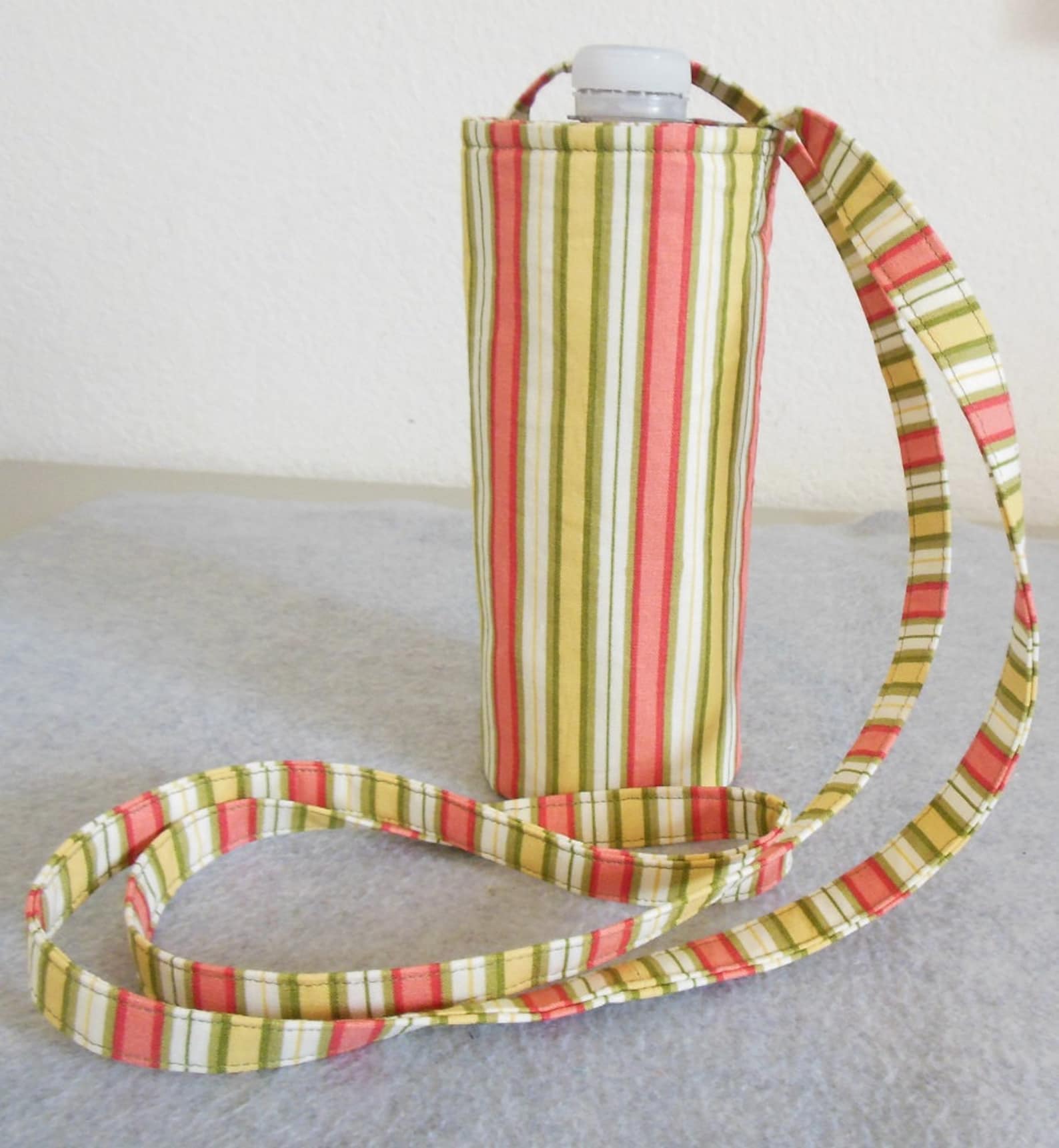 Insulated Water Bottle Carrier - Stripes - Etsy