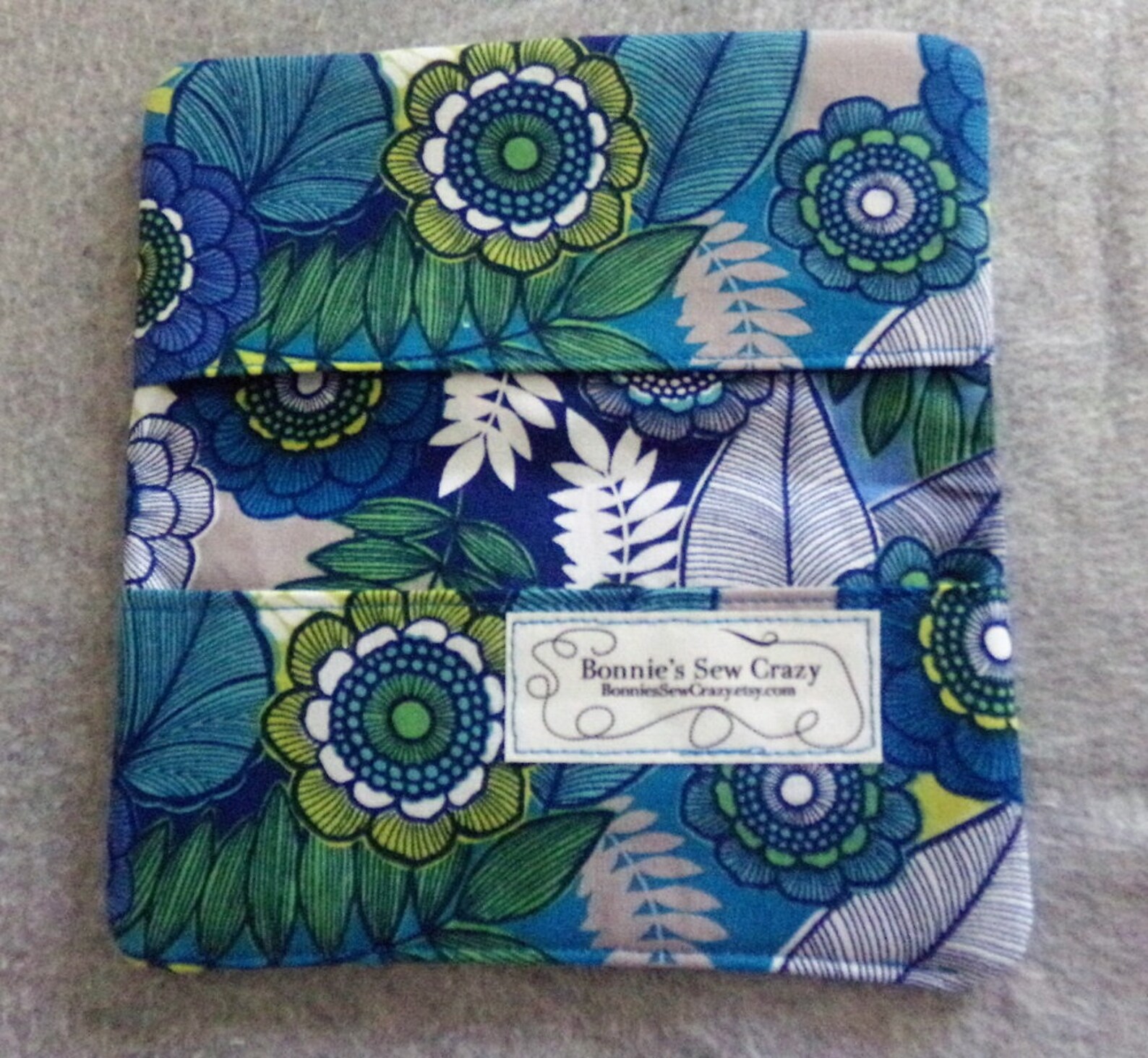 Fabric Checkbook Cover - Tropical Forest - Etsy