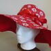 Red Floral and Swirls Sun Hat - Etsy