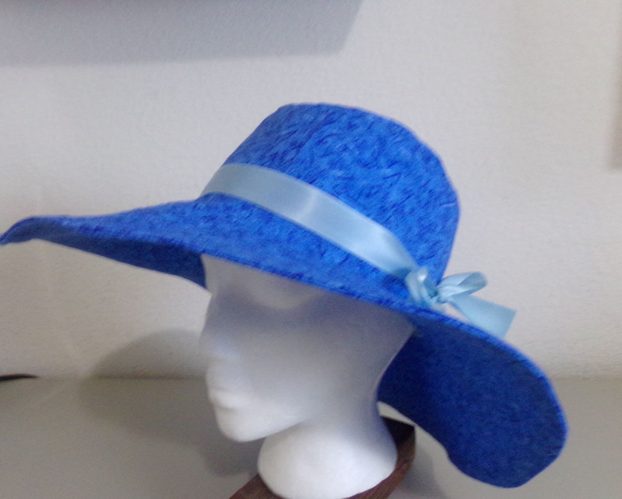 Blue Sun Hat - Etsy