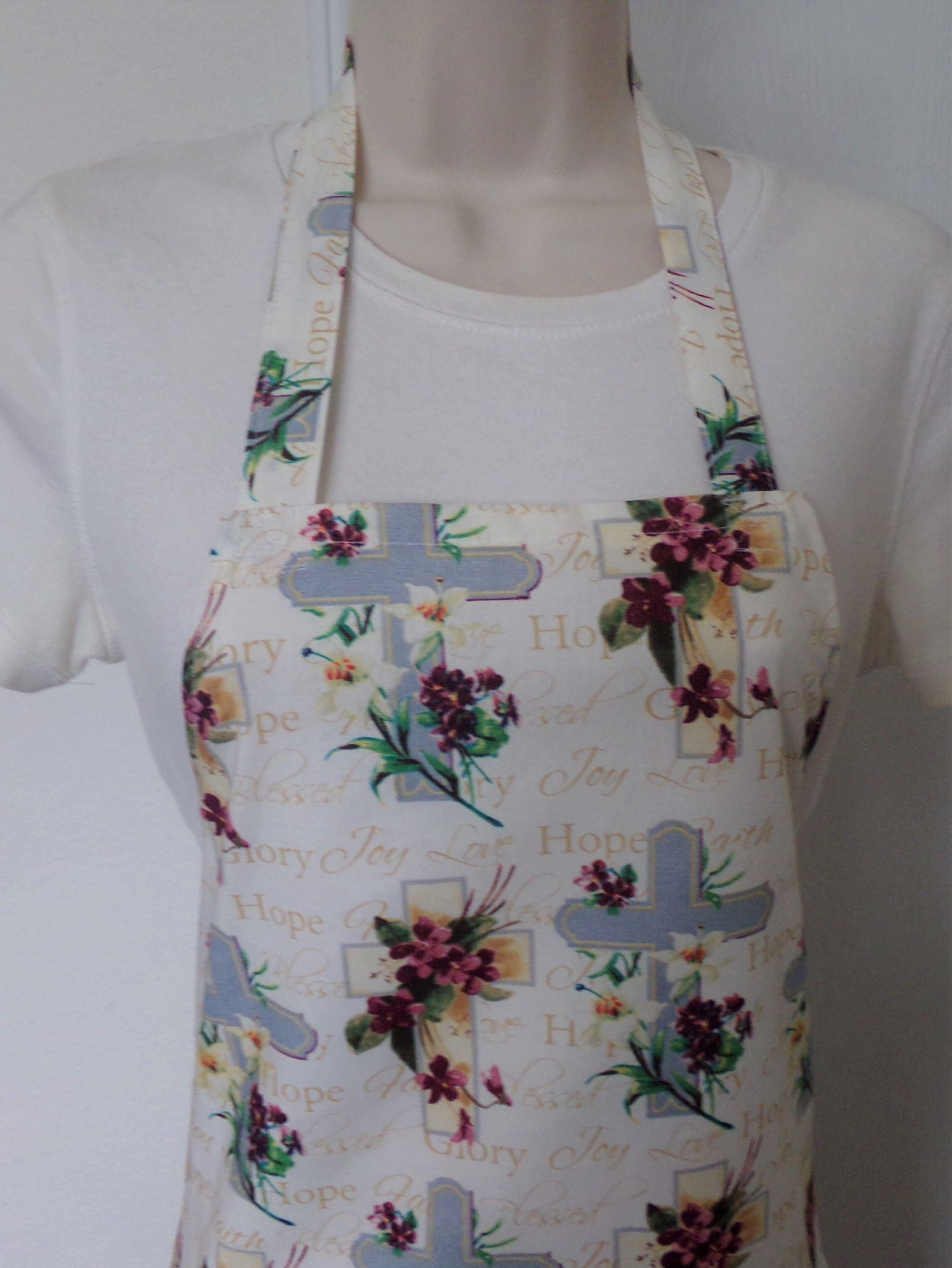 Full Apron Crosses and Flowers - Etsy