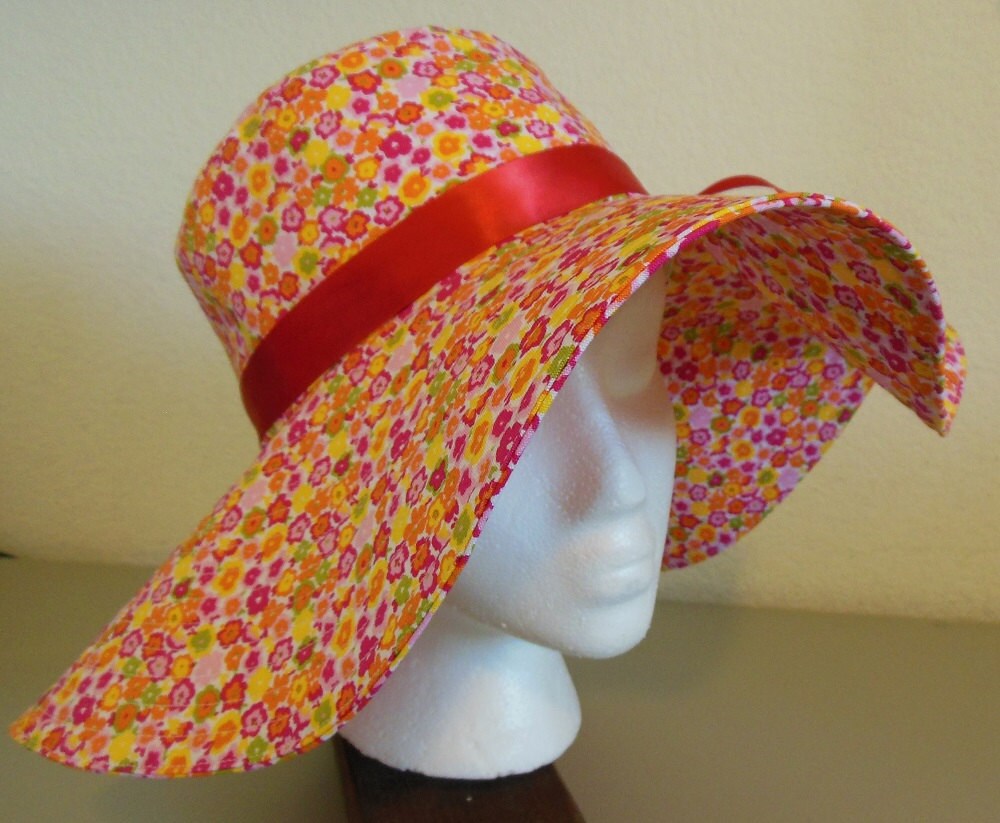 Springtime Floral Sun Hat - Etsy