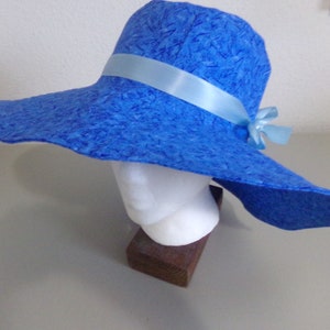 Blue Sun Hat - Etsy