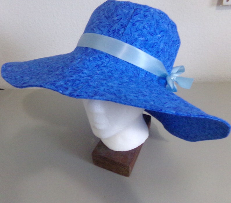 Blue Sun Hat - Etsy