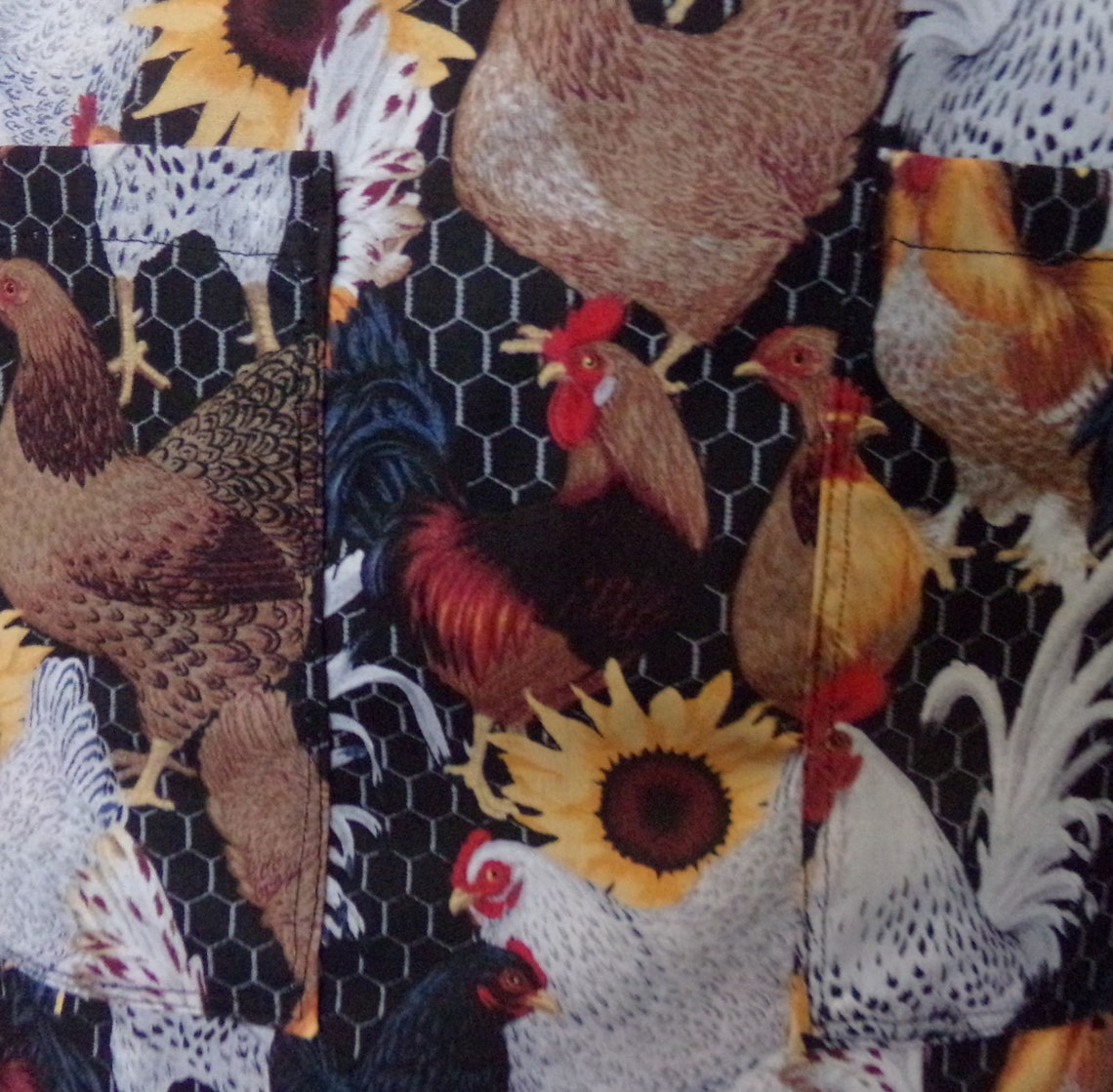 Full Apron Hens and Roosters - Etsy