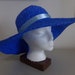 Blue Sun Hat - Etsy