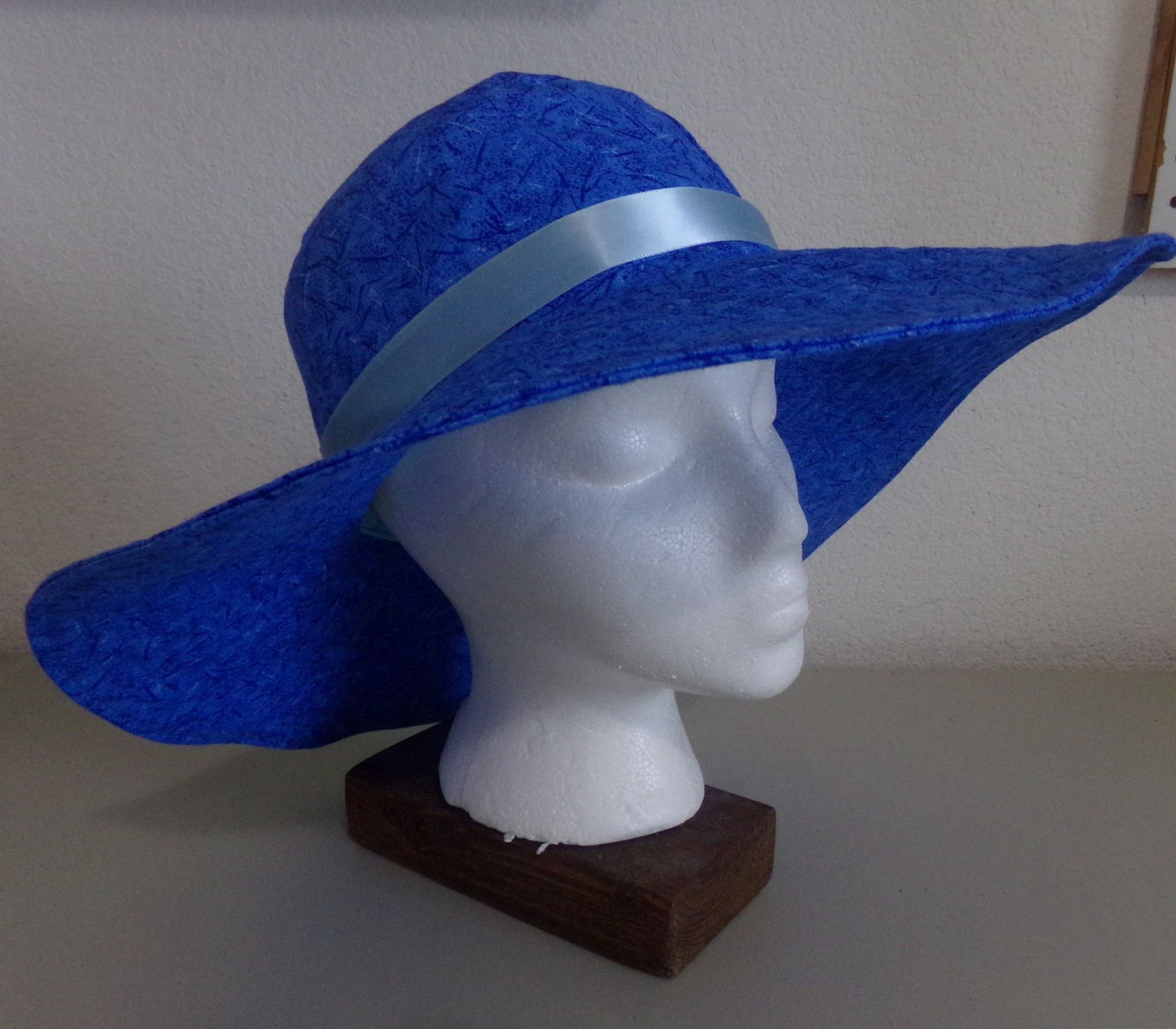 Blue Sun Hat - Etsy