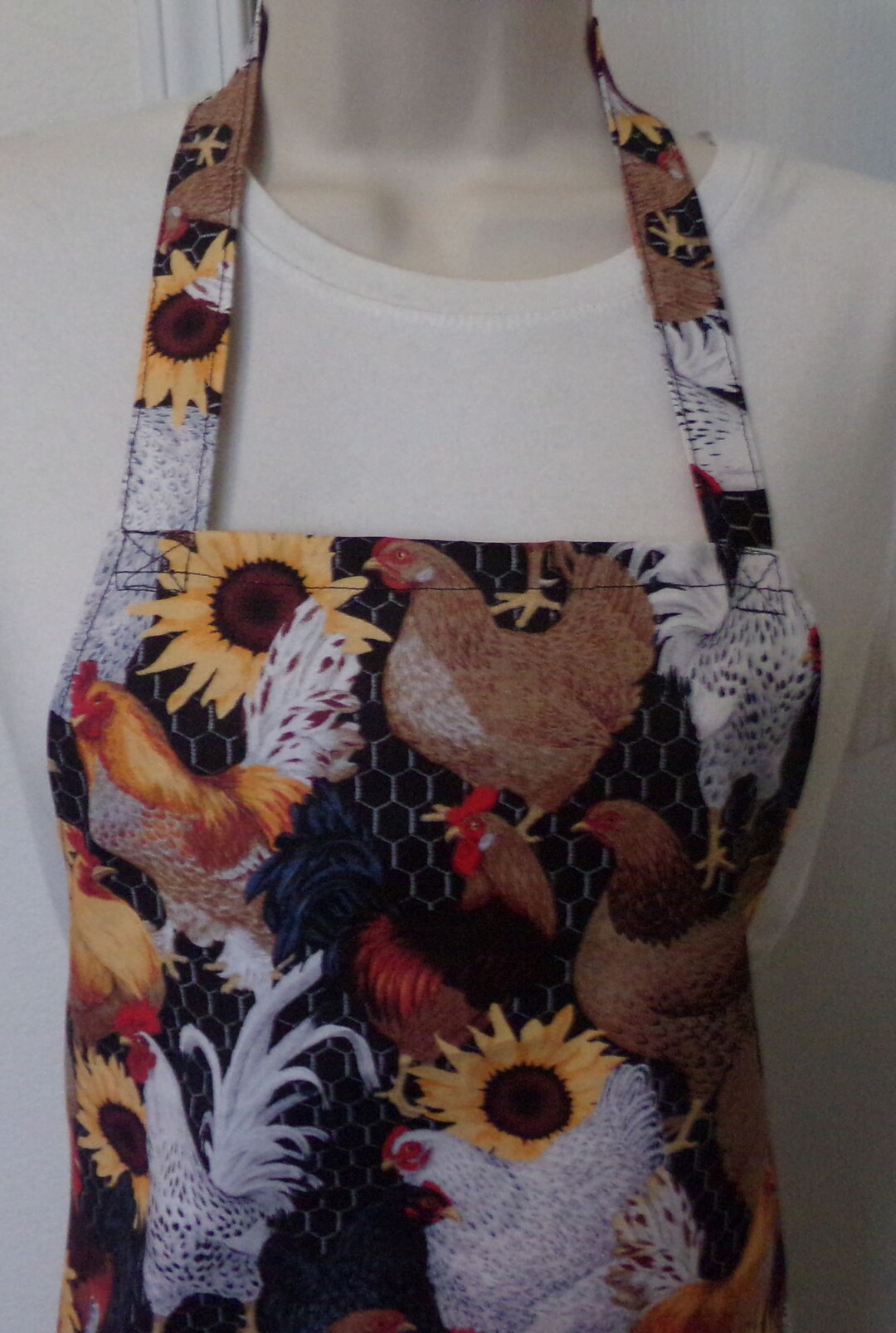 Full Apron - Hens and Roosters - Etsy