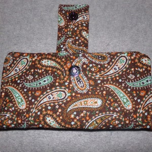 Fabric Wallet - Paisley - Etsy