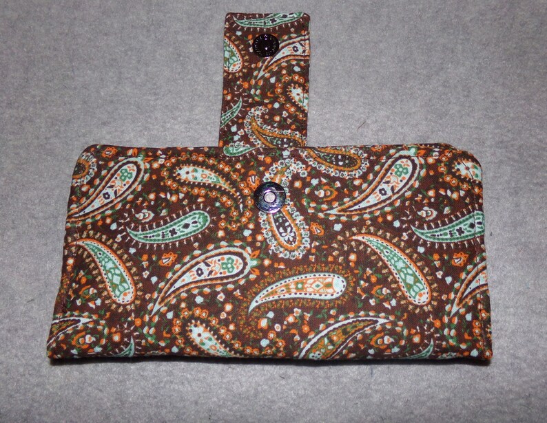 Fabric Wallet - Paisley - Etsy