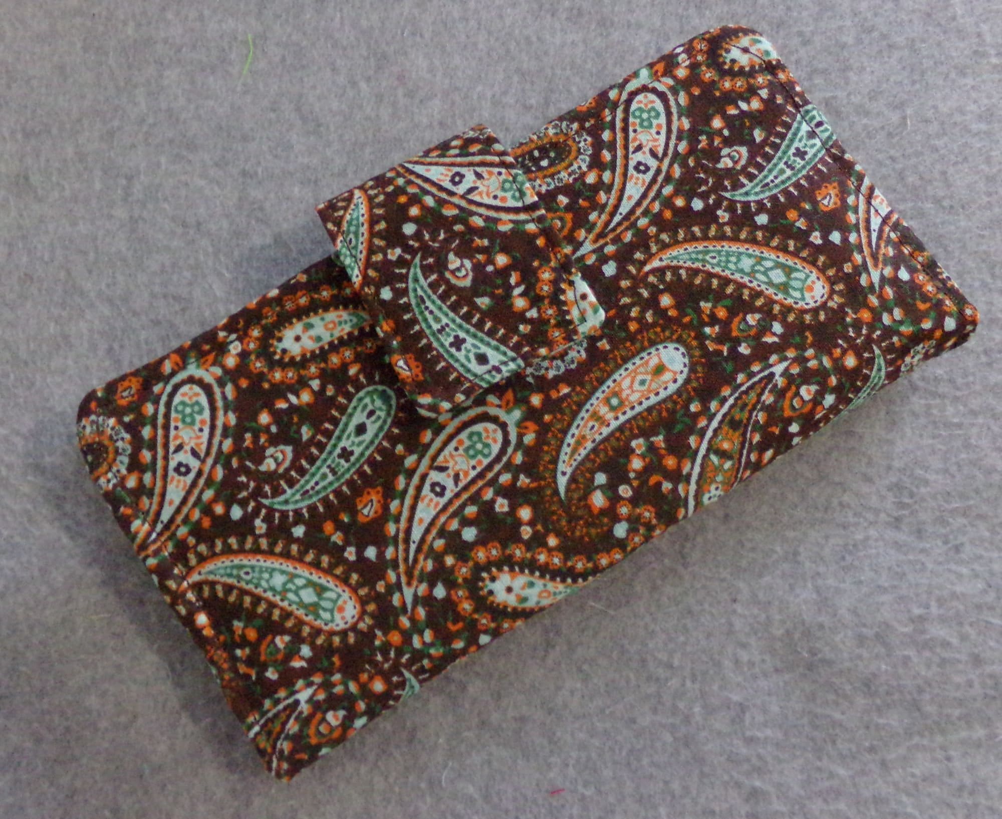 Fabric Wallet - Paisley - Etsy