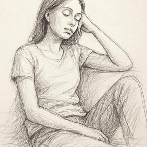 Drawing Pose Guide – Reclined Female Sketch for Art Practice" - Etsy