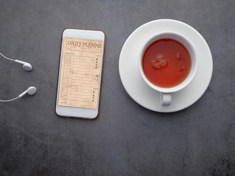 Medieval Daily Planner PDF – Fantasy Oblivion-style Journal | Printable ...