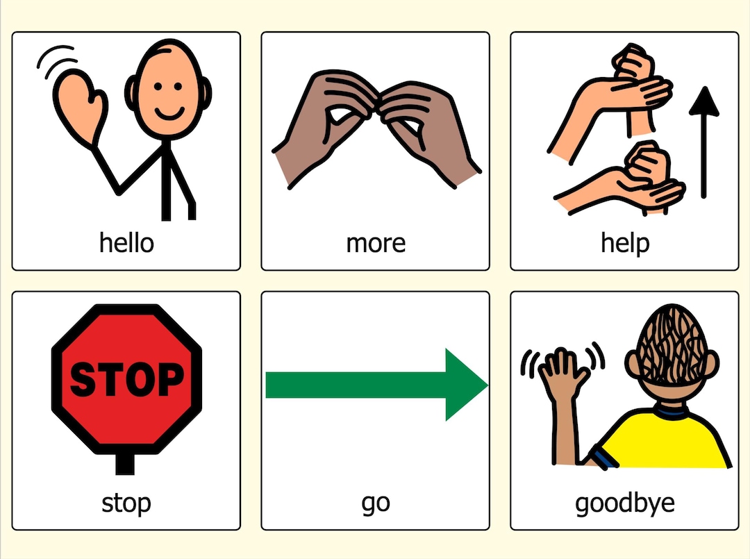 Visual Communication Board & Individual Visuals (PECS) - Etsy