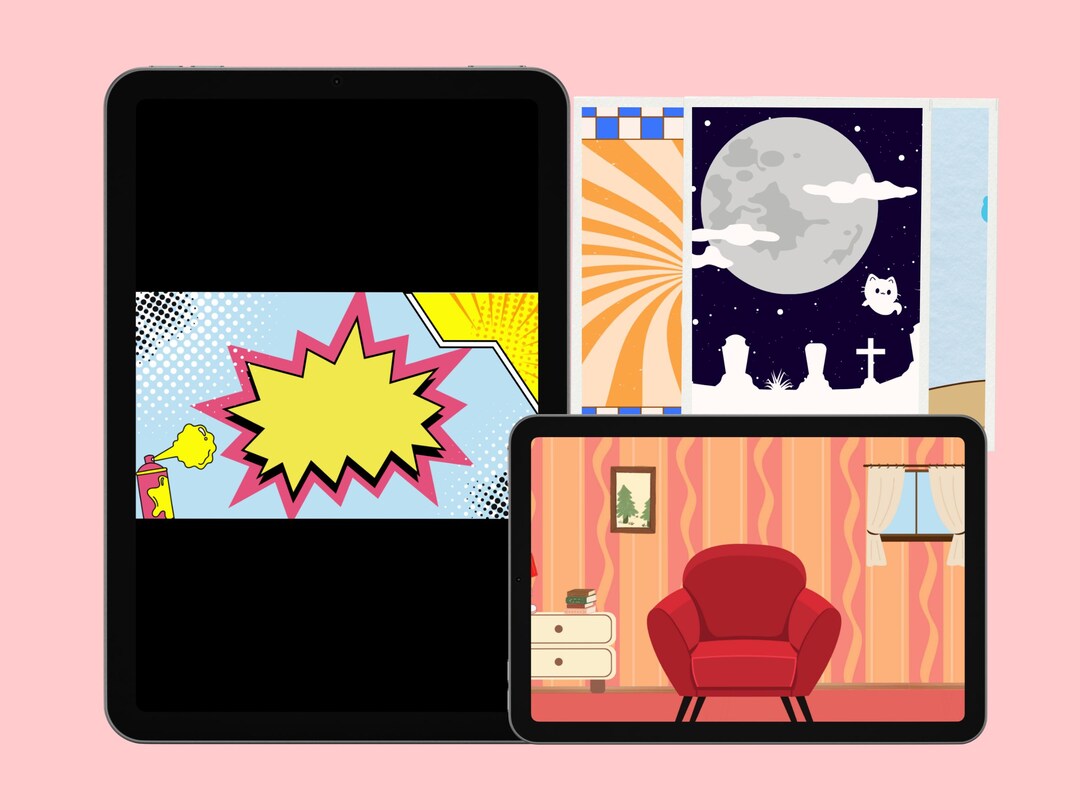 Digital Zoom Backgrounds Aesthetic Fun Professional Virtual Backdrops ...