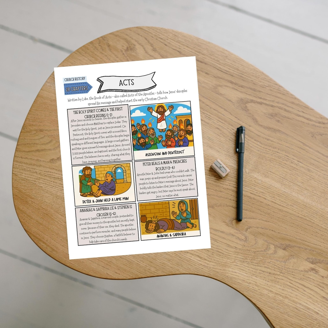 Acts Bible Activity Kids, Bible Worksheet, Coloring Page, Acts Bible ...