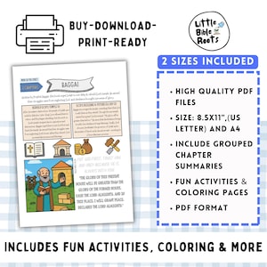 Haggai Bible Activity Kids, Haggai Bible Worksheet, Haggai Coloring ...