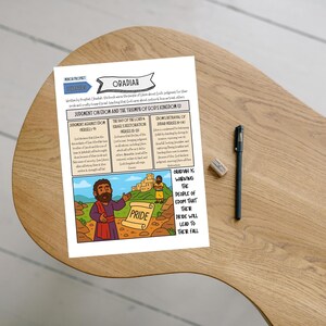 Obadiah Bible Activity Kids, Obadiah Bible Worksheet, Obadiah Coloring ...