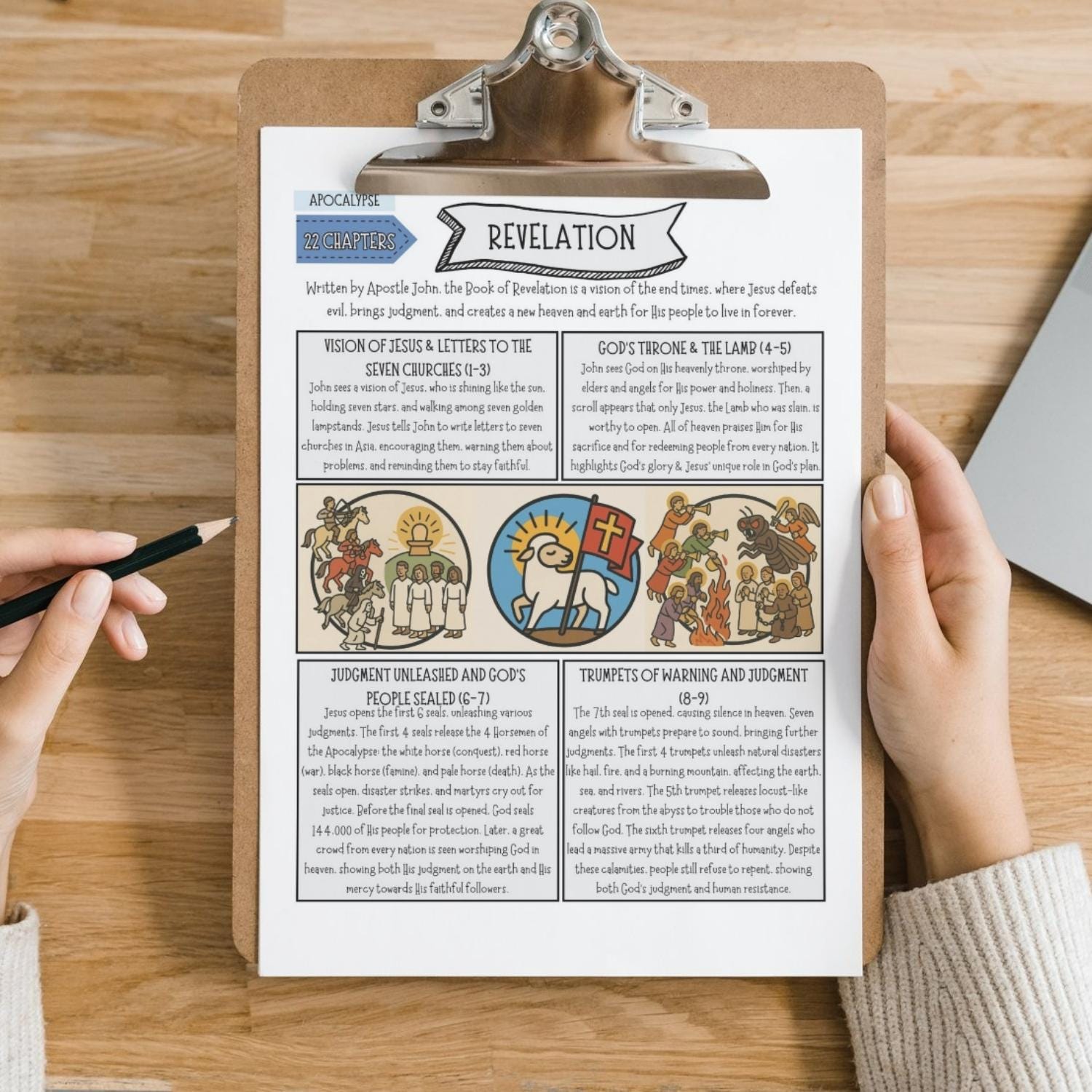 Revelation Bible Activity Kids, Bible Worksheet, Revelation Book ...