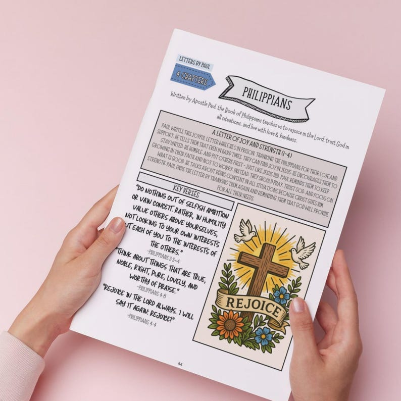 Philippians Bible Activity Kids, New Testament Worksheet, Philippians ...