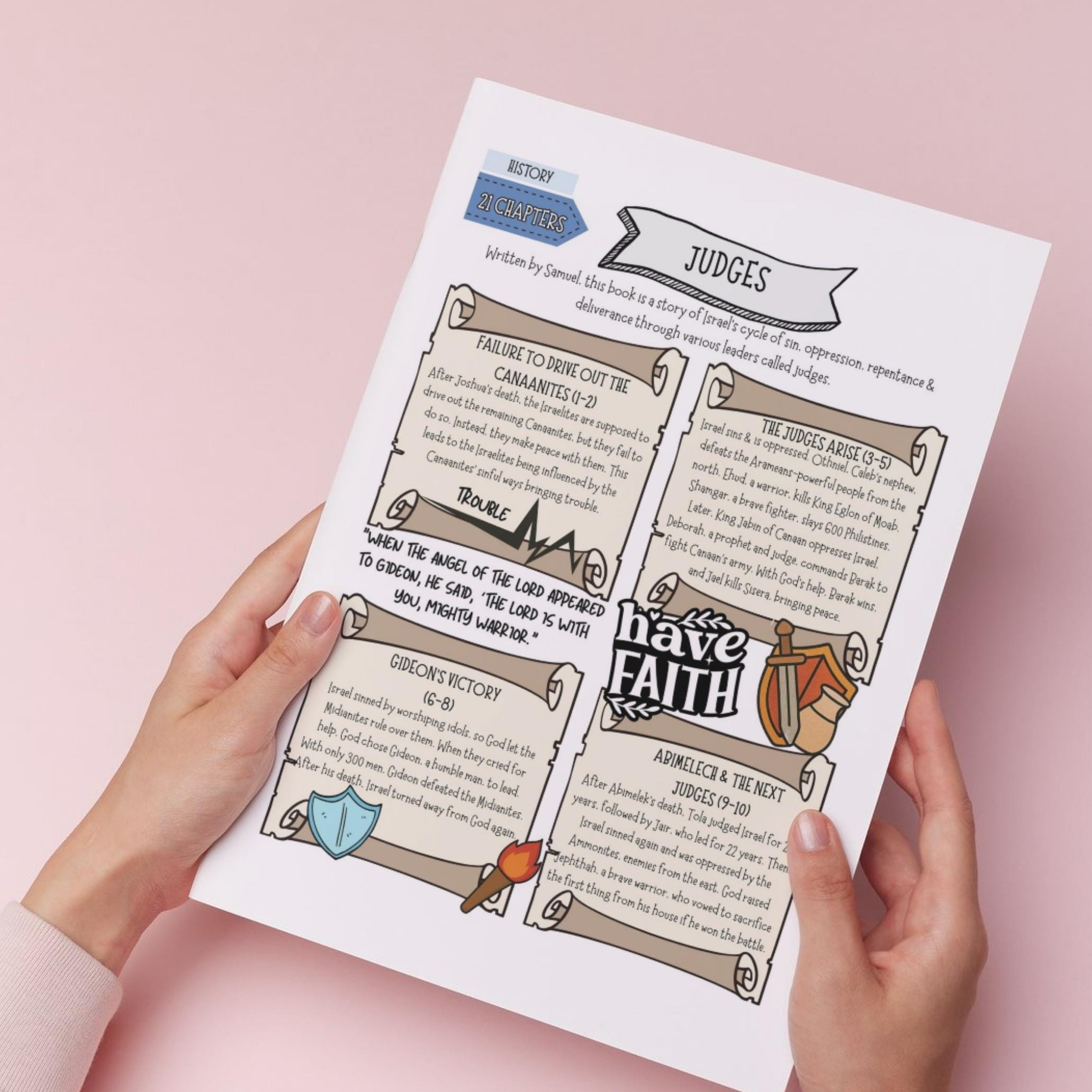 Judges Bible Activity Kids, Bible Study, Judges Coloring, Old Testament ...