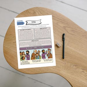 Titus Bible Activity Kids, Bible New Testament Worksheet, Coloring Page ...
