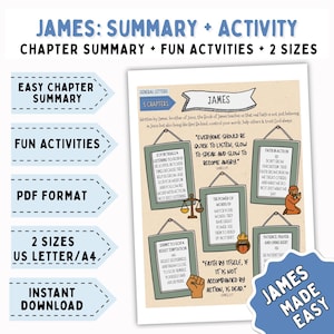 James Bible Activity Kids, Bible New Testament Worksheet, Coloring Page ...