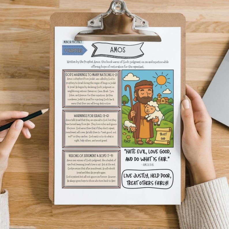Amos Bible Activity Kids, Amos Bible Worksheet, Amos Coloring Pages ...