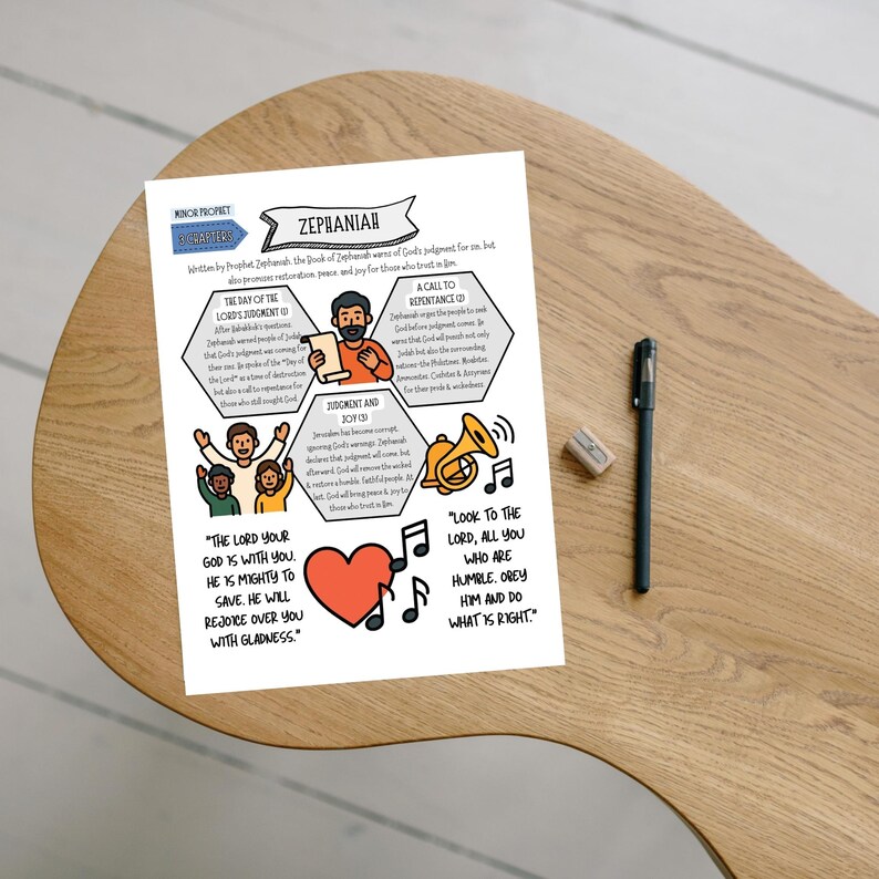 Zephaniah Bible Activity Kids, Zephaniah Bible Worksheet, Zephaniah ...