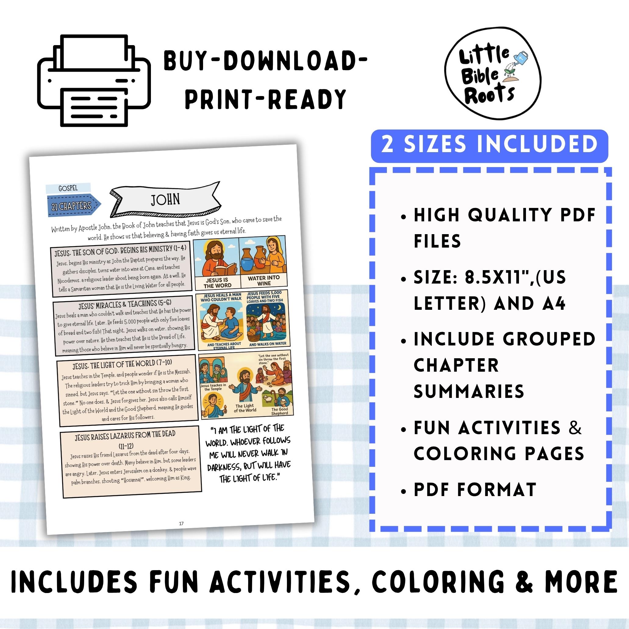 John Bible Activity Kids, Bible New Testament Worksheet, Coloring Page ...