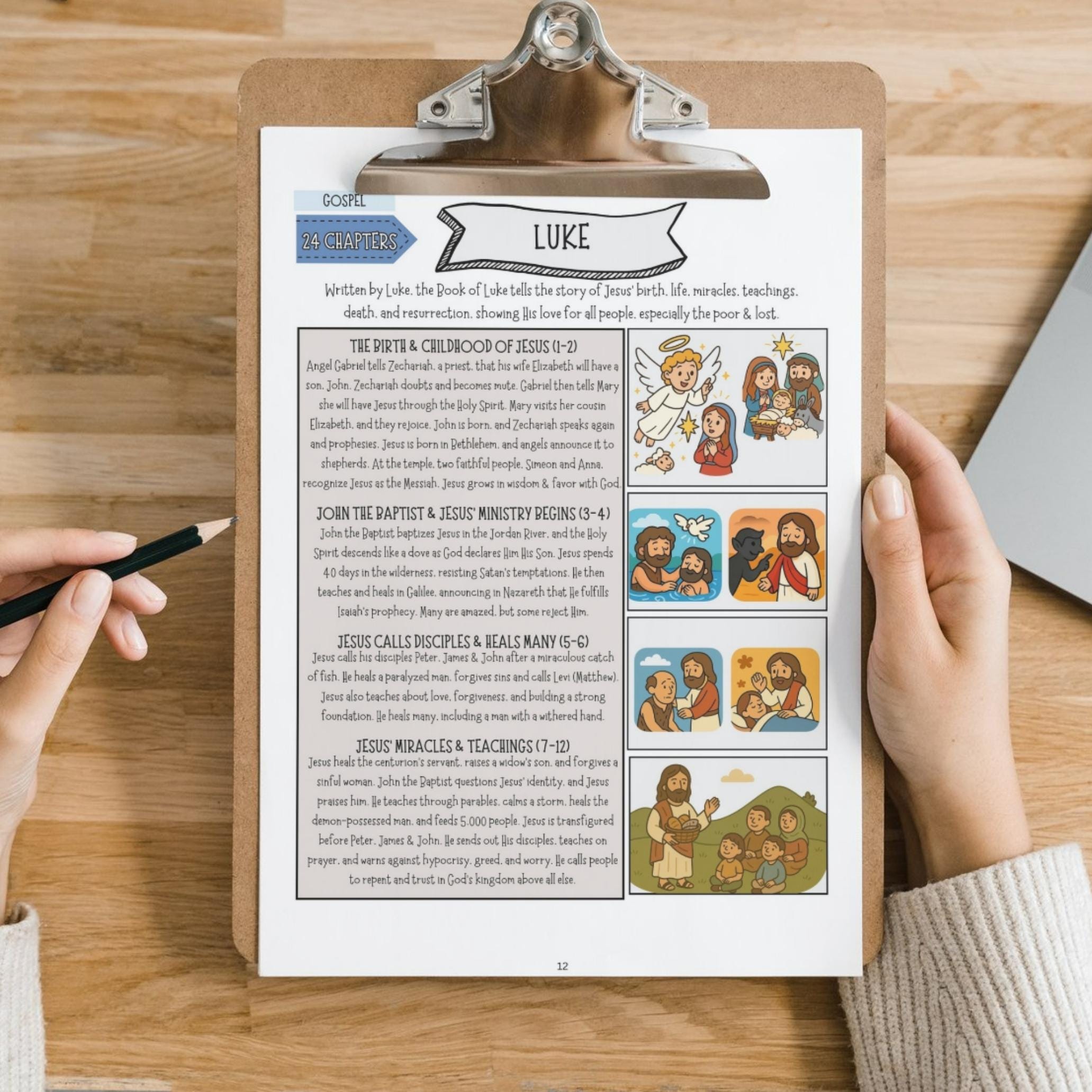 Luke Bible Activity Kids, Bible Worksheet, Coloring Page, Bible Lesson ...