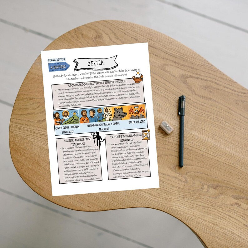 2 Peter Bible Activity Book for Kids, Bible Study, Bible PRINTABLE ...