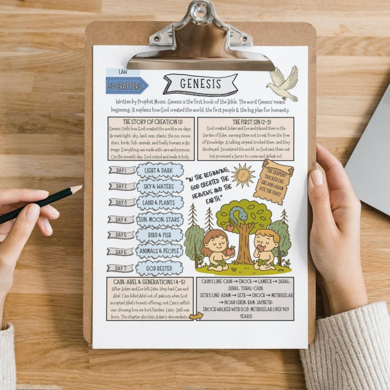 Genesis Bible Activity for Kids, Easy Genesis Bible Study, Genesis ...