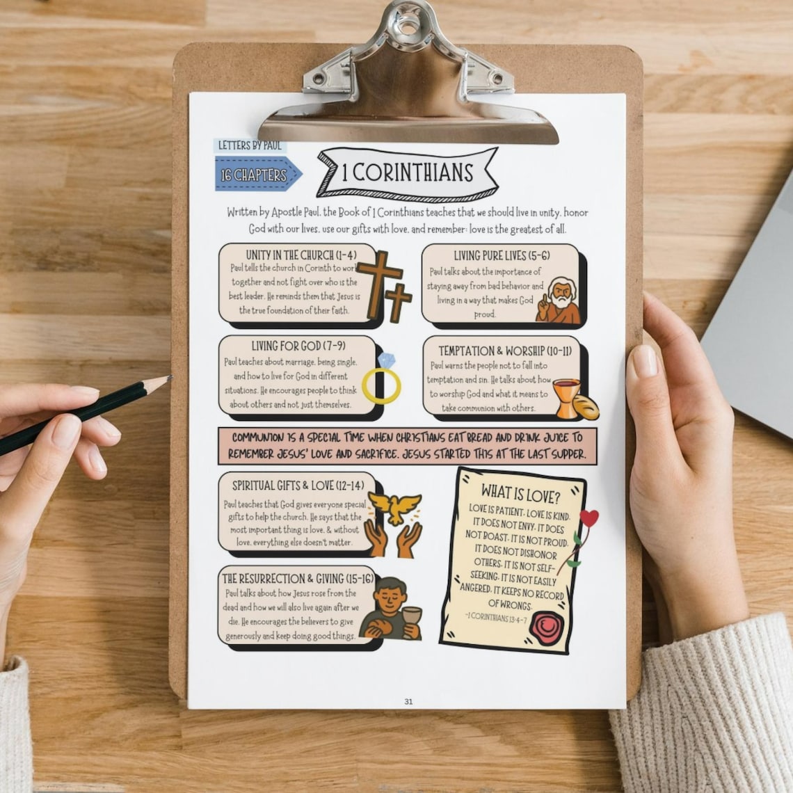 1 Corinthians Bible Activity Kids, New Testament Bible Worksheet, 1 ...