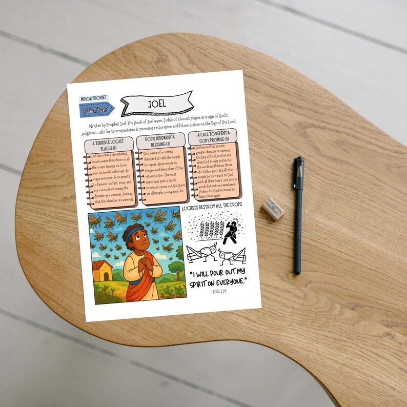 Joel Bible Activity Kids, Joel Bible Worksheet, Joel Coloring Pages ...