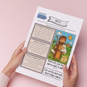 Amos Bible Activity Kids, Amos Bible Worksheet, Amos Coloring Pages ...