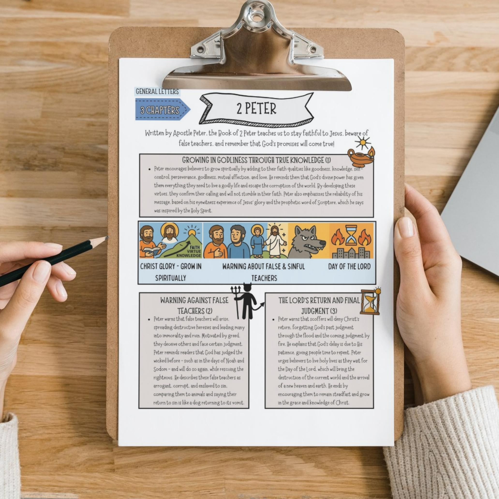 2 Peter Bible Activity Book for Kids, Bible Study, Bible PRINTABLE ...