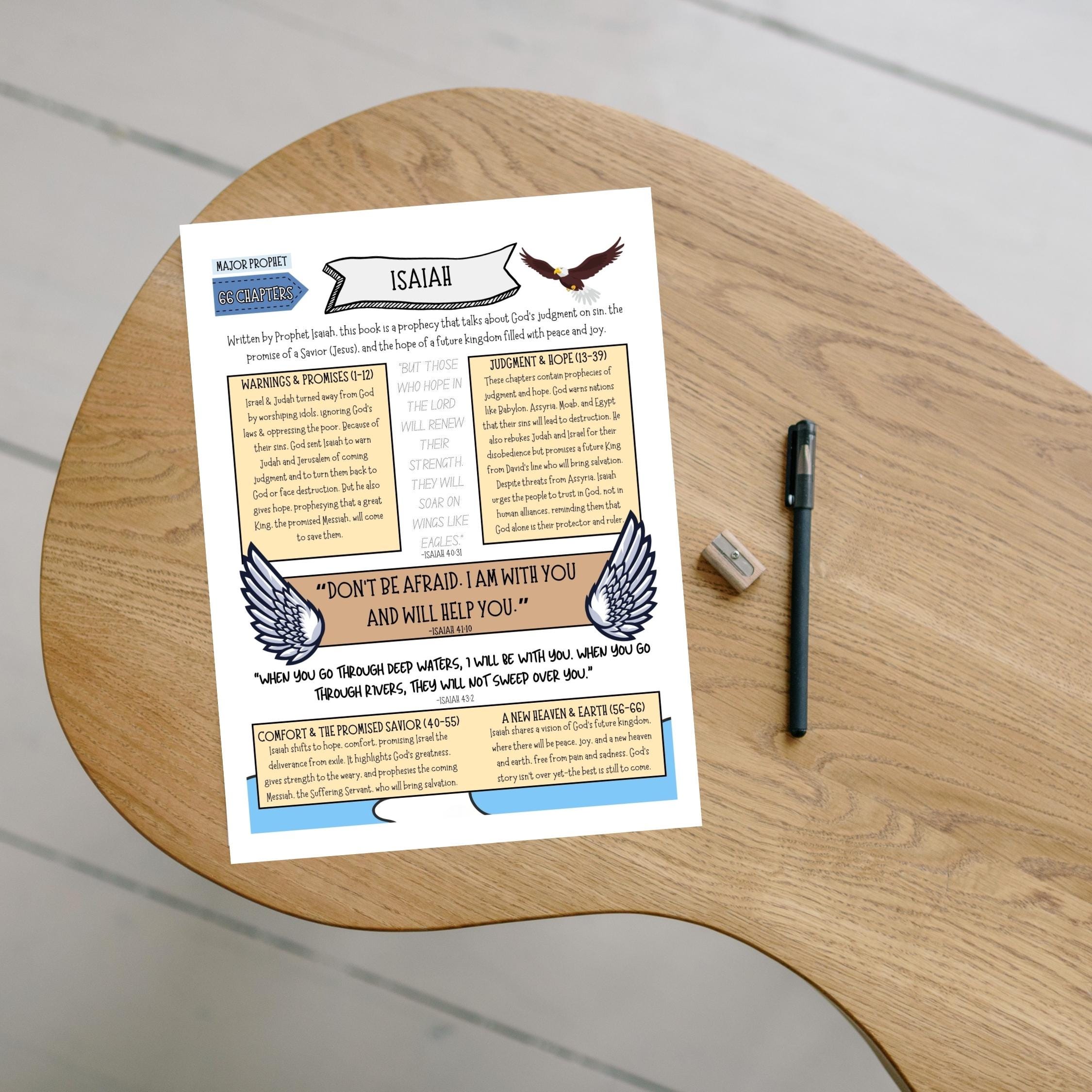 Isaiah Bible Activity Kids, Bible Worksheet, Isaiah Coloring Page ...
