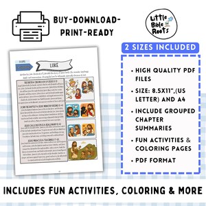 Luke Bible Activity Kids, Bible Worksheet, Coloring Page, Bible Lesson ...
