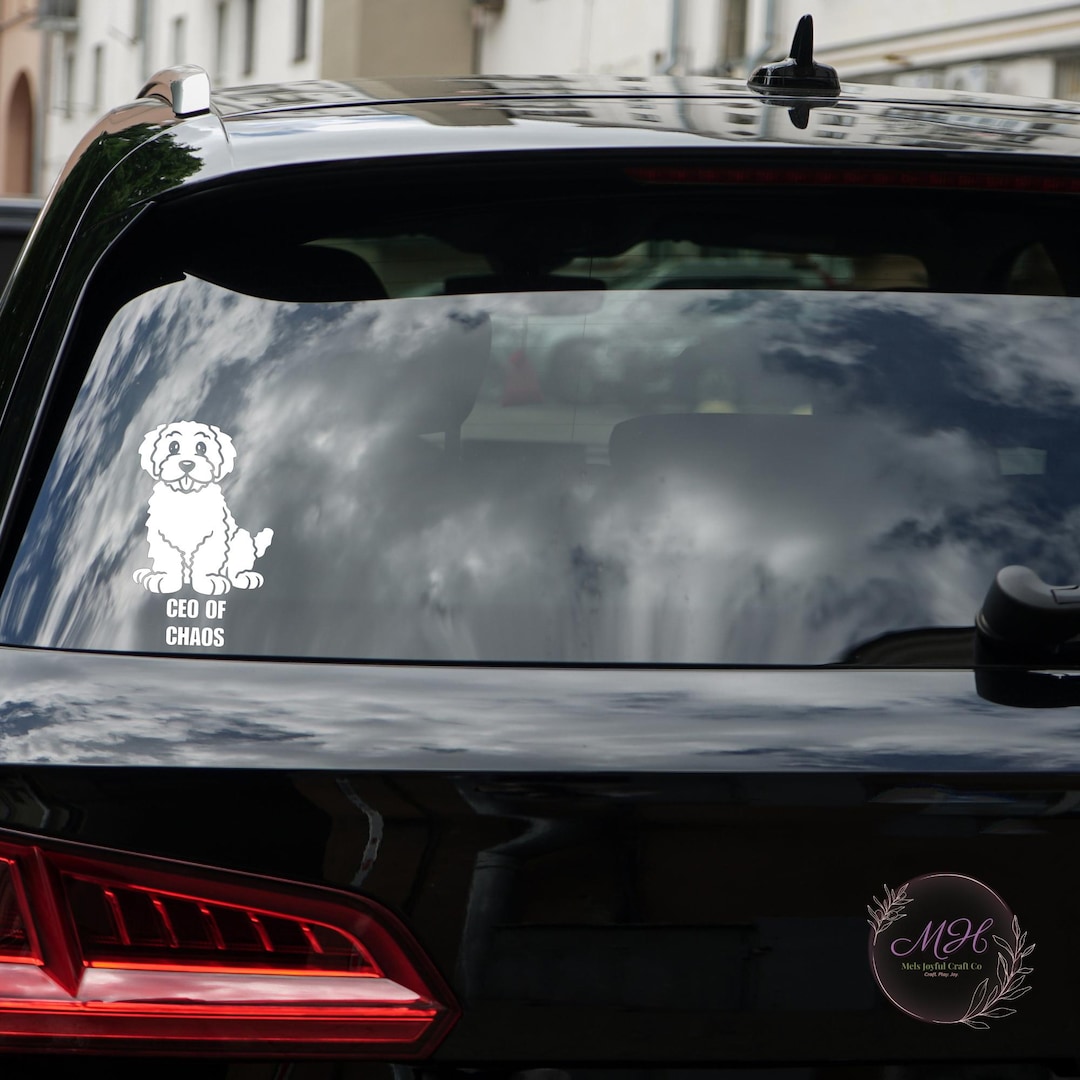 Doodle Dog SVG | CEO of Chaos Cut File • Funny Dog Car Decal • Cricut ...