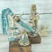 Turquoise Mermaid Assemblage Art Sculpture, Mermaid Figure, Siren of ...