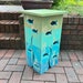 Wood School of Fish Side Table, Fish Side Table, Fish Plant Stand ...