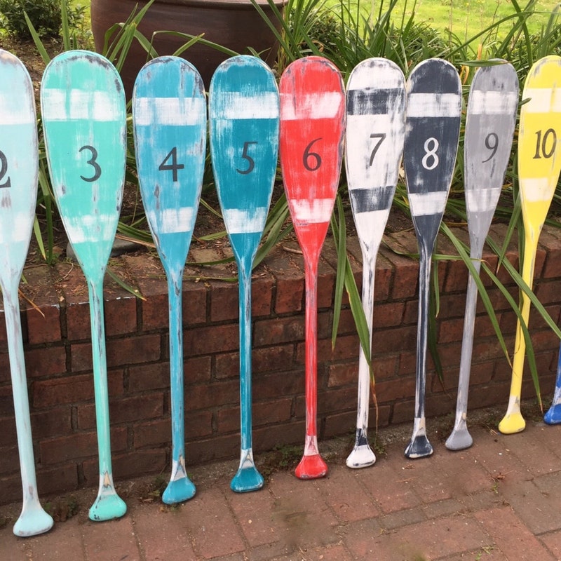 Painted Oars - Etsy